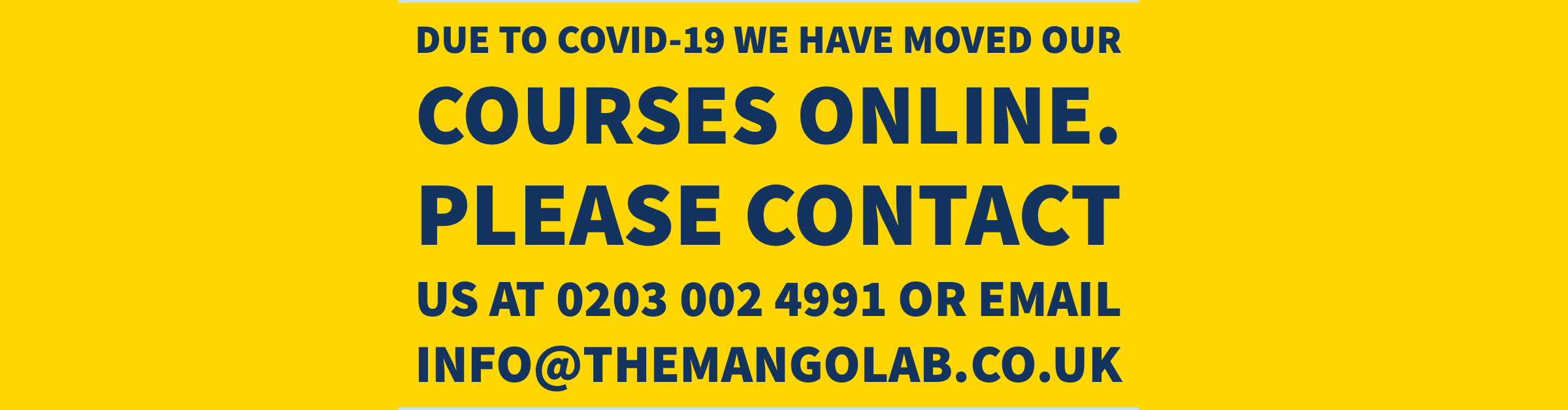 Courses online due to Covid-19 | The Mango Lab Photography and Media Courses